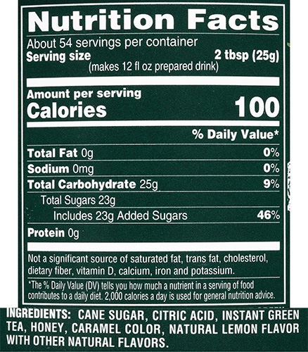 Green Iced Tea Mix - 4C Foods