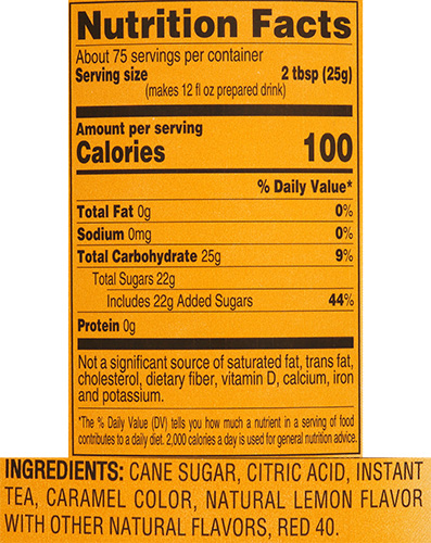 Lemon Iced Tea Mix - 4C Foods