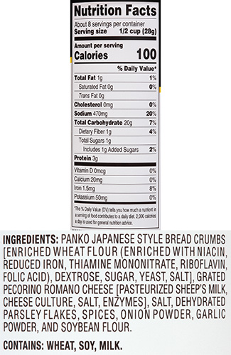 Panko Seasoned Bread Crumbs - 4C Foods