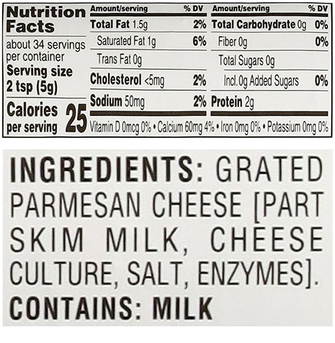 Parmesan Jar - 4C Foods